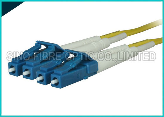 Yellow 3.0mm Fiber Optic LC to LC Zipcord Singlemode SMF Patch Lead Assembly