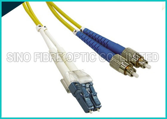 Duplex Singlemode Fiber Optic Assembly LC to LC Patch Cord 3 Foot Length