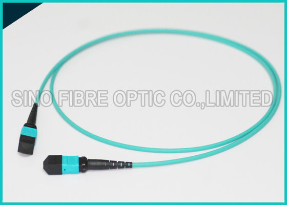 Fiber MPO MTP Optic MM OM3 Patch Cable 40 Gbps Protocol 12 f.o. MT Ferrule Contact