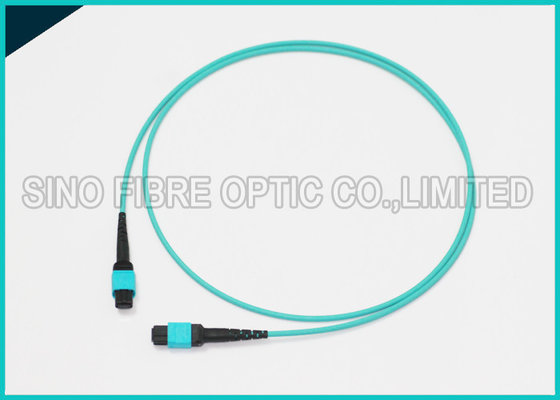 100Gbps 24 Cores MPO Mating Fiber Parallel Optics Multimode OM3 Trunk Polarity B Cable