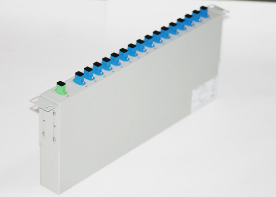 Rack - Mounted Fiber Optical Splitter Small Size 1 * 16 For Metro Networks
