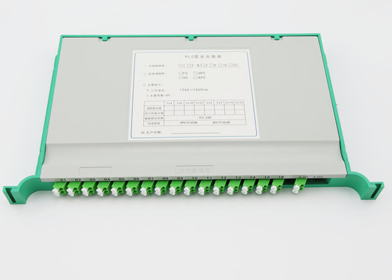 1 x 16 Ratio Fiber Optic PLC Splitter Multi - Port With  LC APC Connector