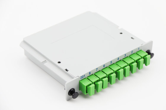 SC APC Fiber PLC Splitter High Channel Counts 1260 ~ 1650 For FTTH Network