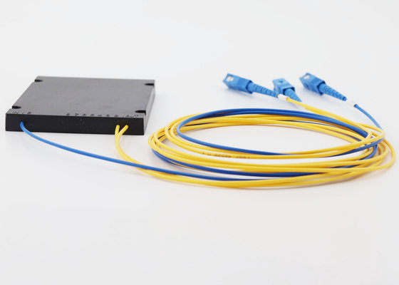 1 / 2 Ratio Plc Splitter Module Exceptional Reliability With SC UPC Connector