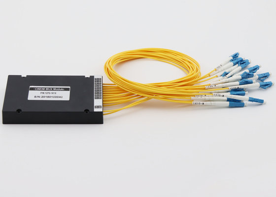 High Reliability CWDM Multiplexer , 4Ch / 8Ch / 18 Ch CWDM Module With LC Comnnectors