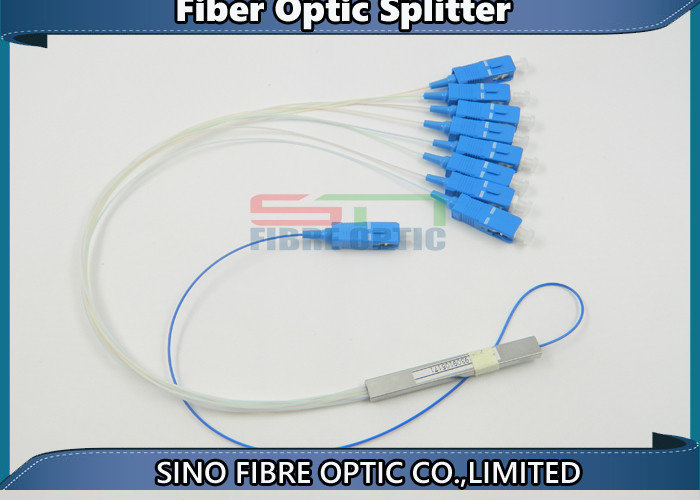 1M Length Blockless Fiber Optic Splitter 1x16 , PLC Planar Lightwave Circuit Splitter