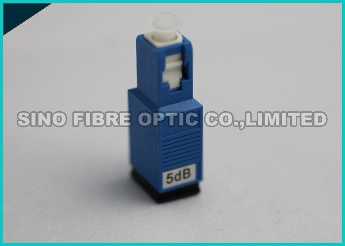 SC - SC Simplex Plug in Fiber Optic Attenuator Single Mode 5dB 1550nm Blue