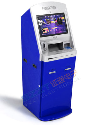 ZT2401 Airline / Airport Check - In Lobby Kiosk with Passport Reader, Ticketing / Card Dispensing