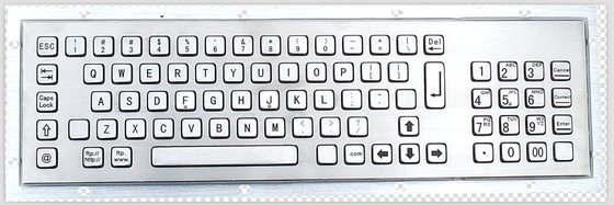 ATM Keyboard With PCI EPP , Self Service Terminal Metal Keyboard With Trackball