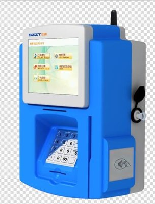 ZT2312 Wall mounted Bill Payment Kiosk / Smart Payment Terminal Blue Yellow