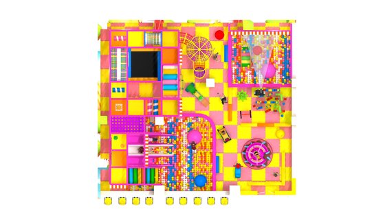 Colorful Theme Kids Indoor Playground For Shopping Mall 1680 * 1000 * 350cm