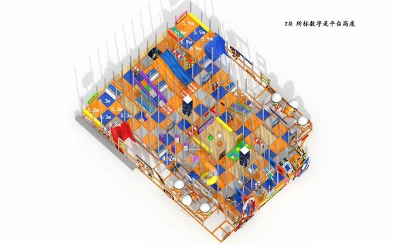 Colorful Indoor Play For Preschoolers Large Scale Custom Made Design