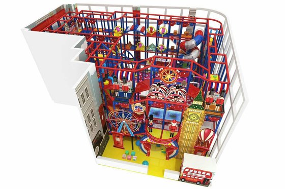 Supermarket Ball Pit Kids Indoor Playground With Slide Trampoline Big Ball Pool