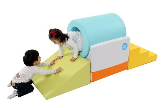 Safe Soft Indoor Play Climber , Early Childhood Playground Equipment