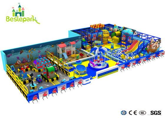 Ocean Themed Soft Play Structures , Ball Pool Slide Indoor Play Places For Toddlers
