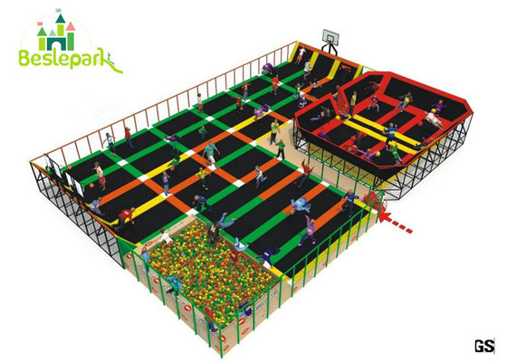 Soft Kids Indoor Trampoline , Professional Jump Bed Bounce Trampoline Park