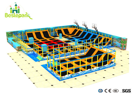 Foam Pit Adult Trampoline Park , Childrens Indoor Trampoline Custom Made Design