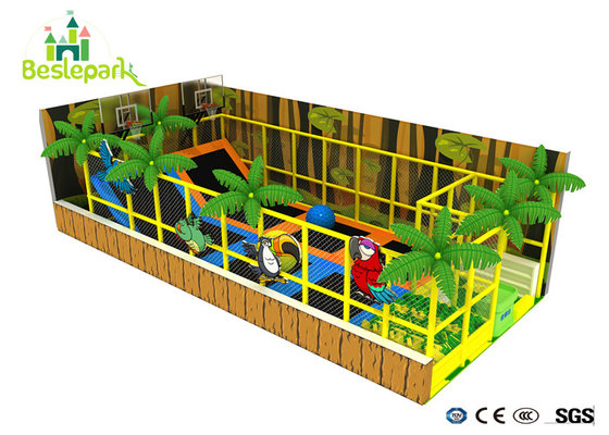 Large Amusement Indoor Trampoline Park With Foam Pit TUV Certification