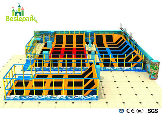 Professional Indoor Trampoline Park Equipment With Good Elastic Springs