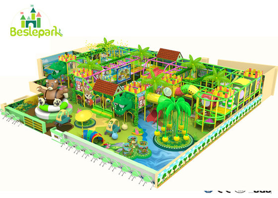 Big Trampoline Jungle Theme Playground Kid Play For Commercial Center