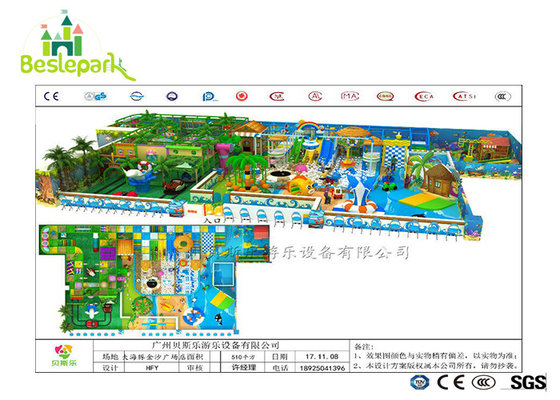 Shopping Mall Indoor Play Yard For Toddlers Custom Made Design 1680 * 1000 * 350cm
