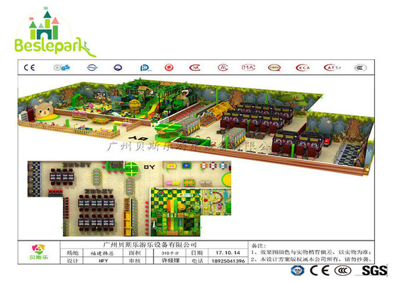 Shopping Mall Large Indoor Playground Colorful Theme 15.86 * 7.32 * 8M