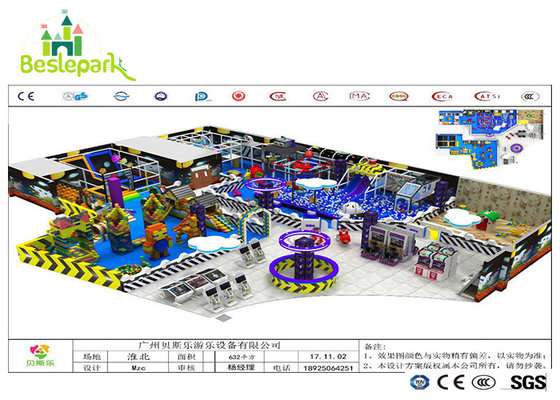 Kindergarten Large Indoor Playground Anti - Crack For 3 - 15 Years Old