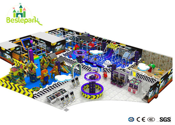 Kindergarten Large Indoor Playground Anti - Crack For 3 - 15 Years Old
