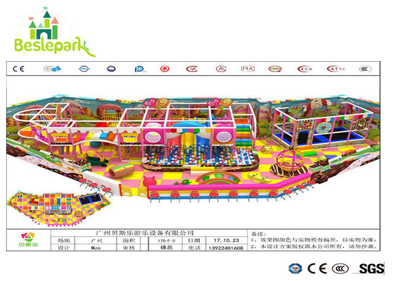 Anti - Crack Infant Indoor Playground , Soft Play Indoor Playground Family Fun For Kids