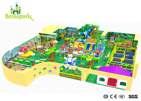 Amusement Park Indoor Children'S Wooden Theme Park / Kids Play Equipment