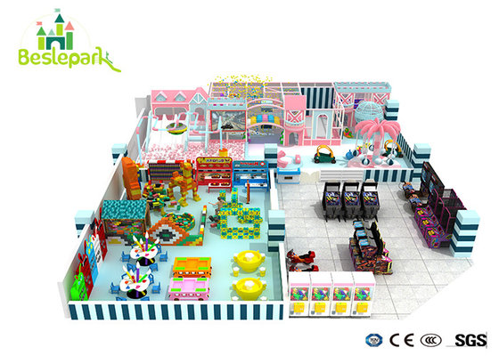 Children indoor playground Macaron Theme Park For Commercial Center