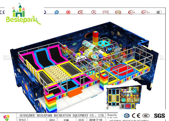 Space Theme Kids Two Layer Indoor Soft Playground Fun Place 300 * 21  * 8.0M