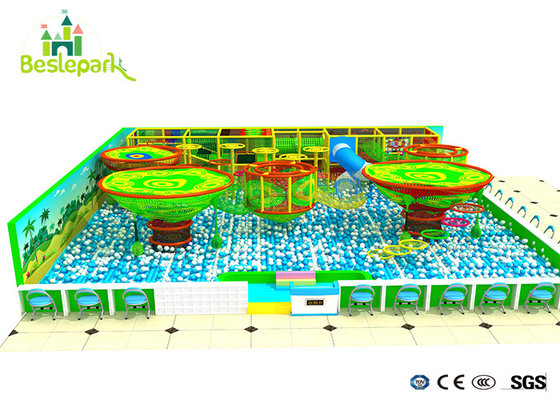 Rope Net Park Jungle Gym Plastic For Amusement Park / Indoor Play Areas For Toddlers