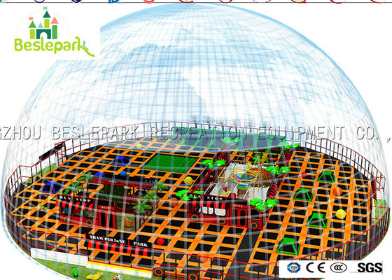 Space Theme Kids Indoor Playground With Big Trampoline Park DM 50M
