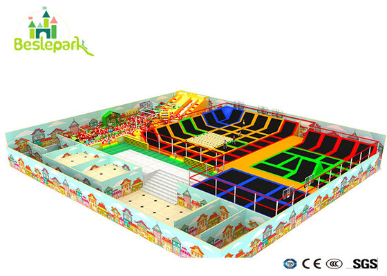 Trampoline Park Themed Playground Equipment For Kids 2 - 12 Years Age
