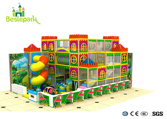 Kindergarden Kids Indoor Playground With Rotary Slide