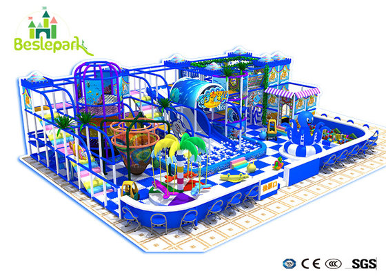 Ocean Themed Soft Play Structures , Ball Pool Slide Indoor Play Places For Toddlers
