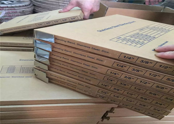 Cinghia luminosa della fascia dell'acciaio inossidabile di rivestimento laminata a freddo con il bordo rotondo per il grado dell'industria del gas e dell'olio 202