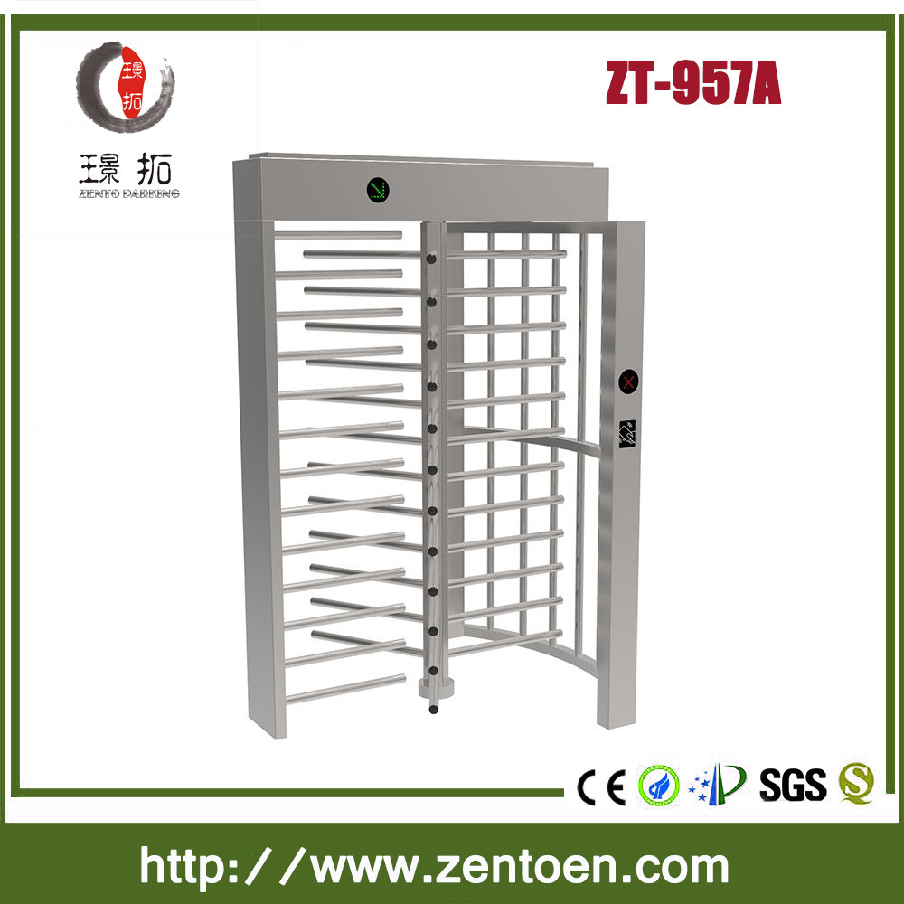 stainless steel access control full height turnstile/ revolving turntile gate