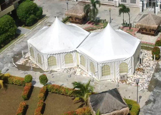 Aluminium Frame Luxury Wedding Tents Diameter 10M  Waterproof For Wedding