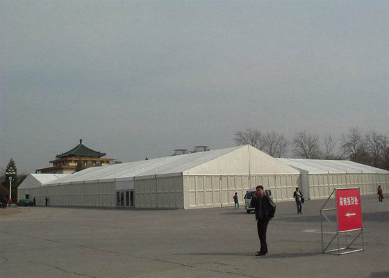 Big Temporary Warehouse Tent 20m White PVC Material Aluminum Frame Tent