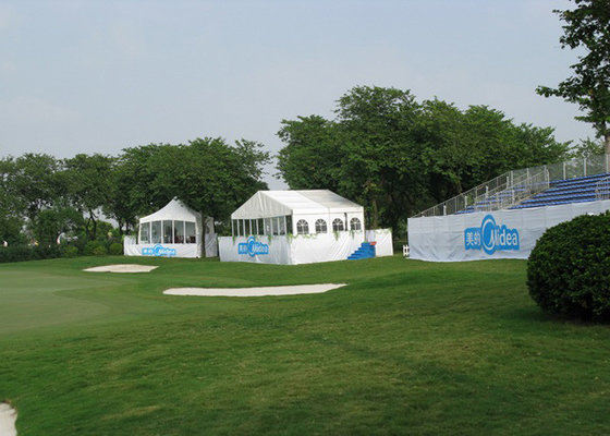 Commercial Custom Pagoda Party Tent Flame Retardant / Wind Resistant For Golf Events