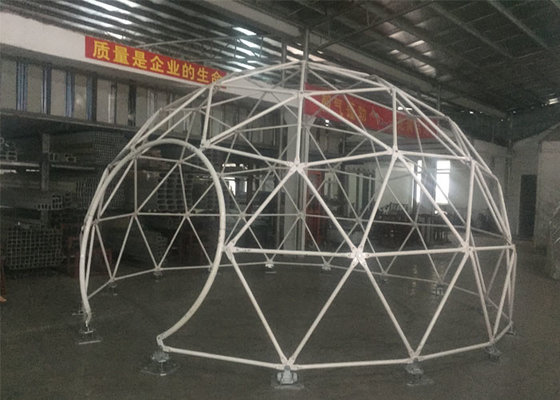 Geodesic PVC Heavy Duty Party Tent Steel Half Sphere Waterproof For Camping