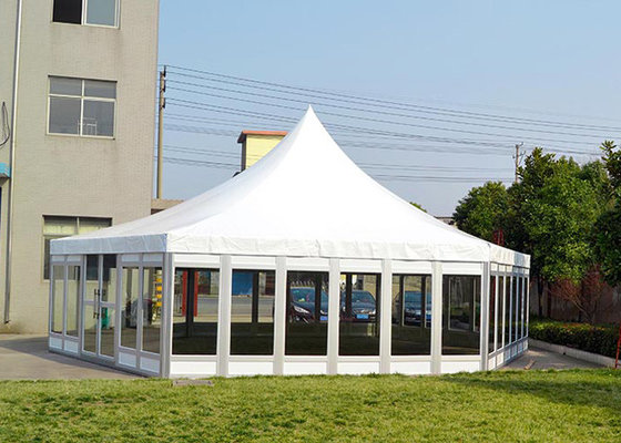 6 방수 PVC 직물에 저항하는 옆 직경 10m 탑파 당 천막 바람