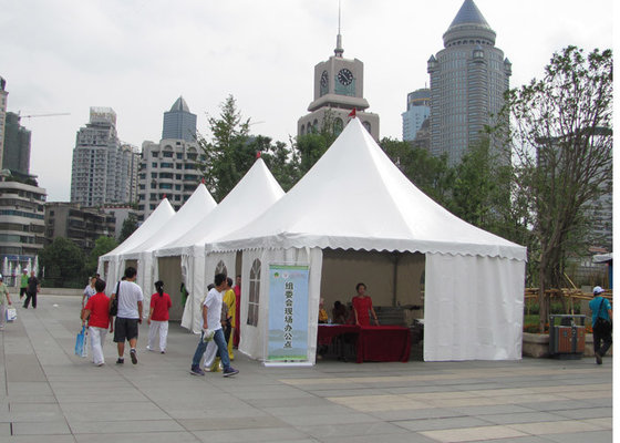 4m Fabric Pagoda Pagoda Tents Fast Install / Dismantle With Waterproof PVC Fabric