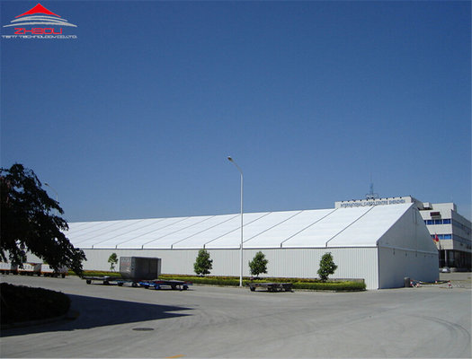 Tear Resistant Industrial Storage Tents With Double PVC - Coated Polyester Textile Fabric Cover