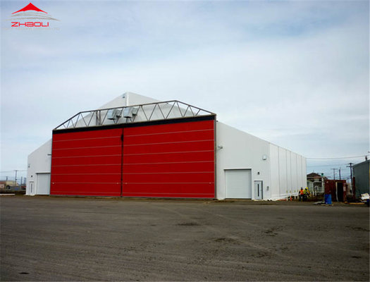 Wind - Resistant Waterproof Industrial Temporary Storage Tents 750 - 850gsm PVC Roof Fabric