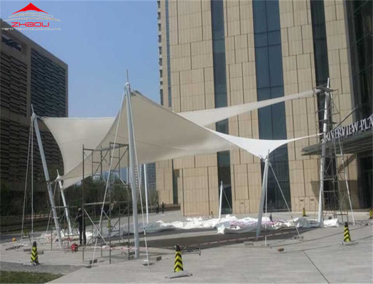 Unique Flexible Roof Shade Structures For Conference / Museum / Aquarium