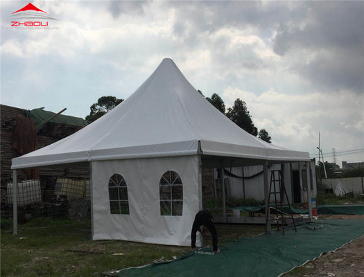 Transparent PVC Windows Pagoda Party Tent / Garden Wedding Tent