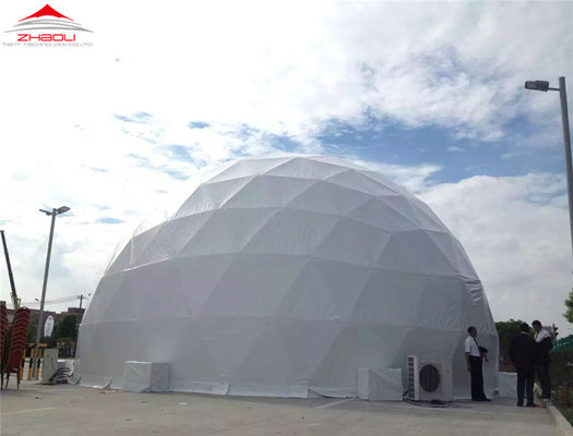 Unique Diameter 20m Large Geodesic Tent Rigid And Durable Structures